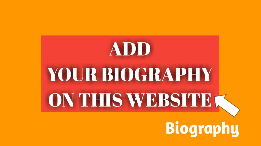 Upload Your Biography To This Website Now - Tabernacle Channel